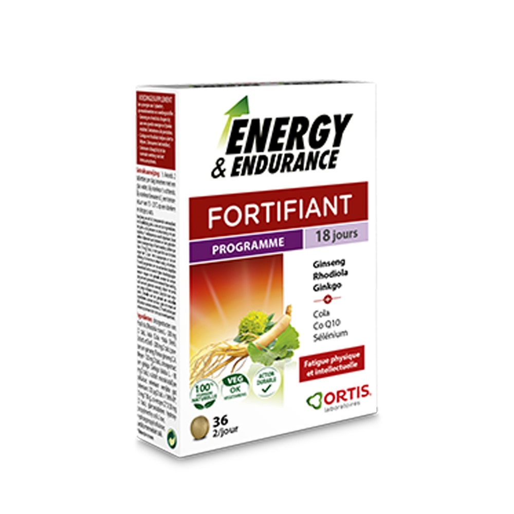 Ortis Energy & Endurance x 36 tablets - Easypara
