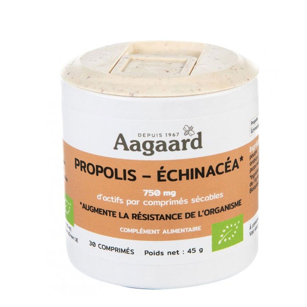 Aagaard Propolis Propolis Echinacea 750mg x30 tablets - Easypara