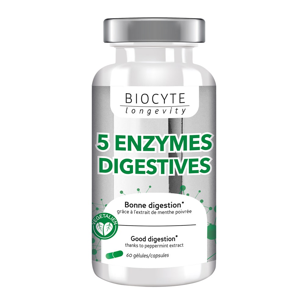 Biocyte 5 Enzymes 60 Capsules Longevity - Easypara
