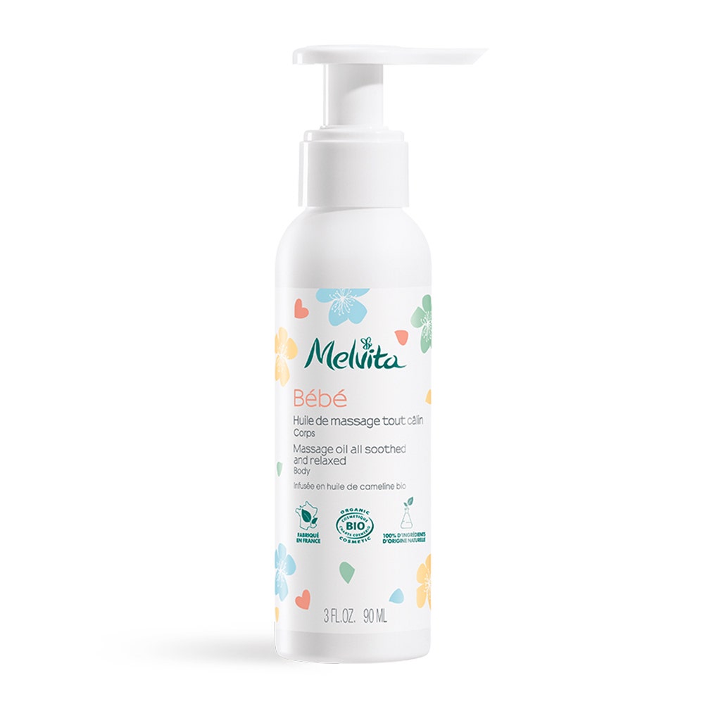 Melvita Organic cuddly massage oil 90ml - Easypara
