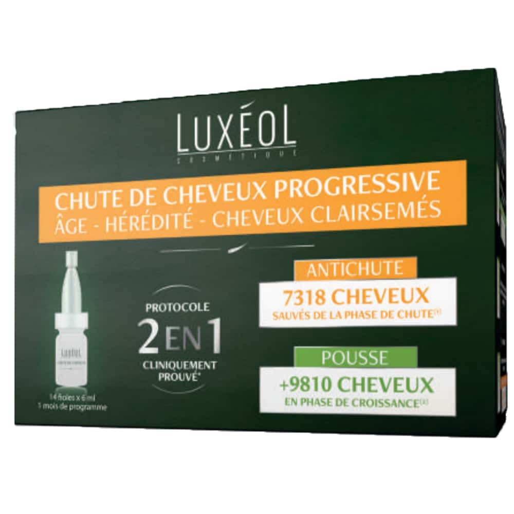 Luxeol Progressive Hair Loss 2in1 14 x 6ml vials - Easypara
