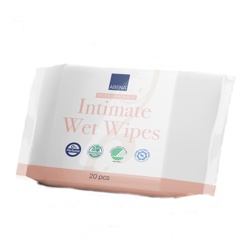 Abena Impregnated Intimate Wipes 16x20cm x20 - Easypara