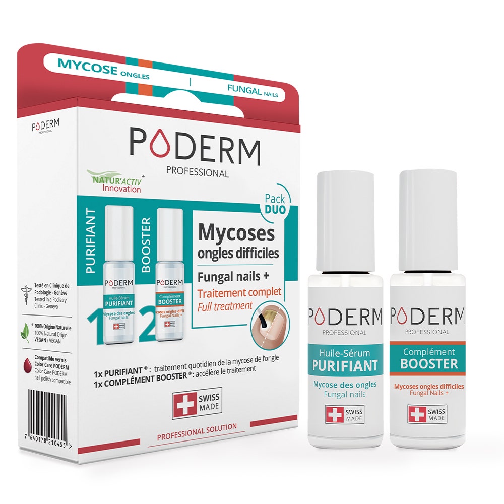 Poderm Duo pack for fungal infections and difficult nails 2x8 ml - Easypara