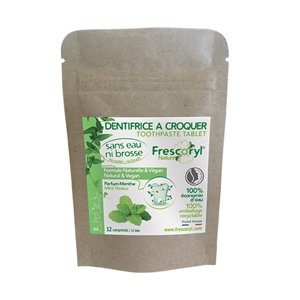 Frescoryl Chewable Toothpaste Mint flavour 12 tablets - Easypara