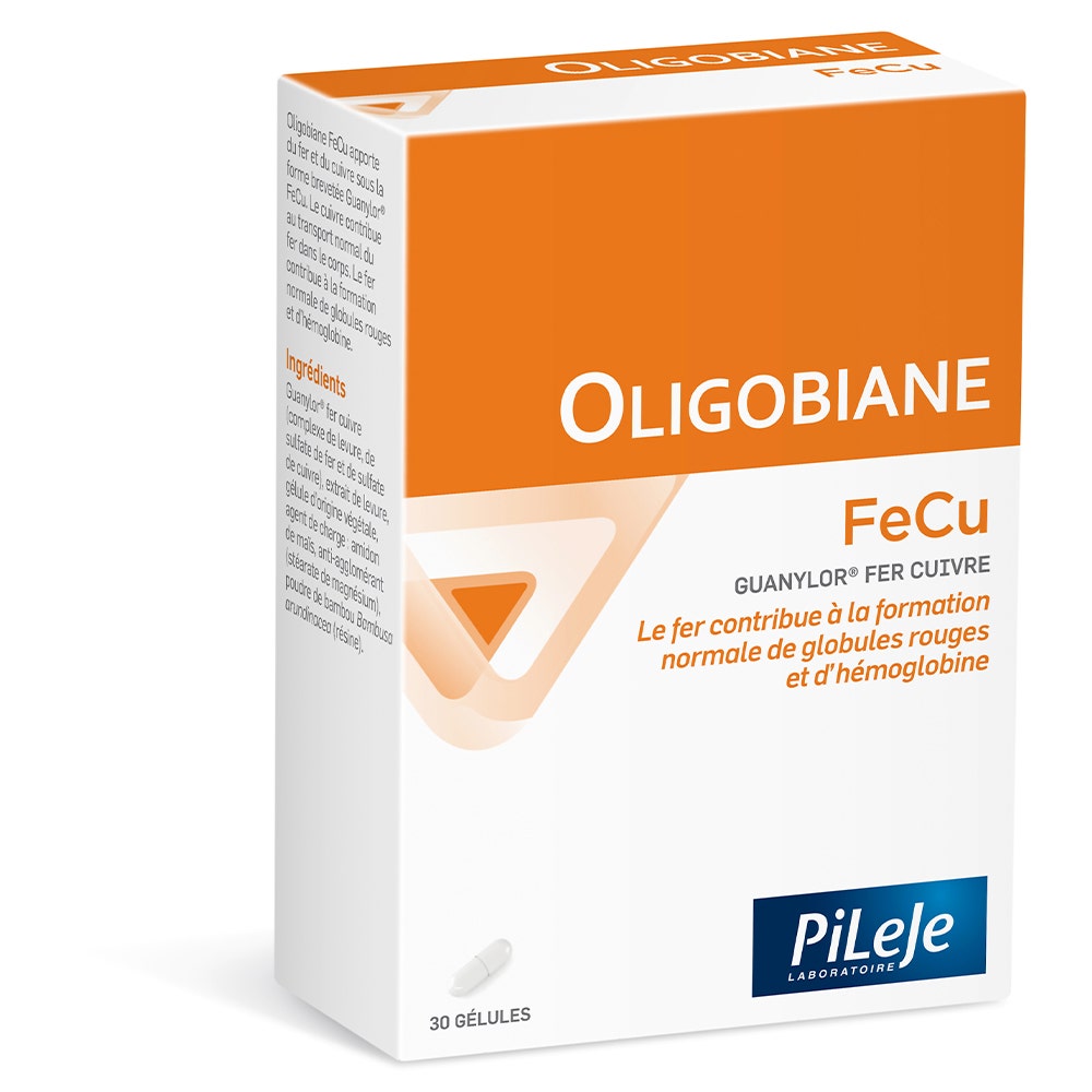 Pileje Oligobiane Oligobiane FeCu 30 capsules - Easypara
