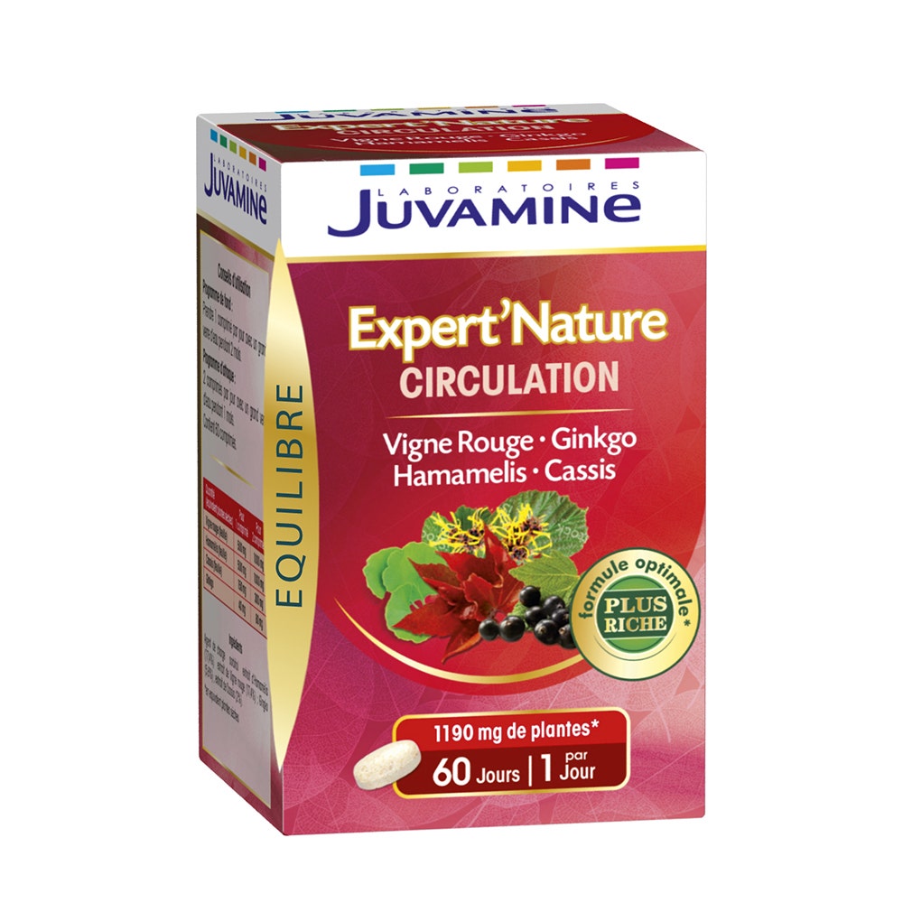 Juvamine Circulation Expert'Nature 60 tablets - Easypara