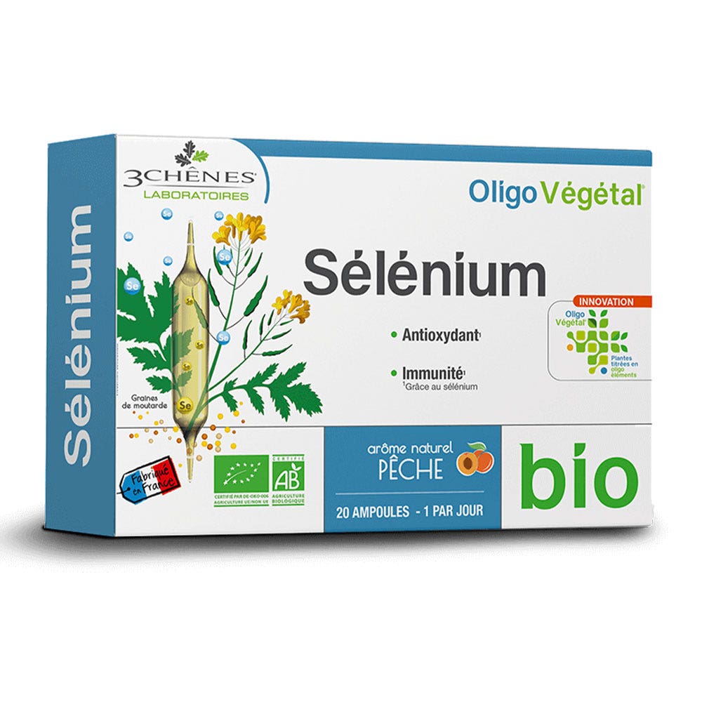 3 Chênes Organic Selenium x20 ampoules - Easypara