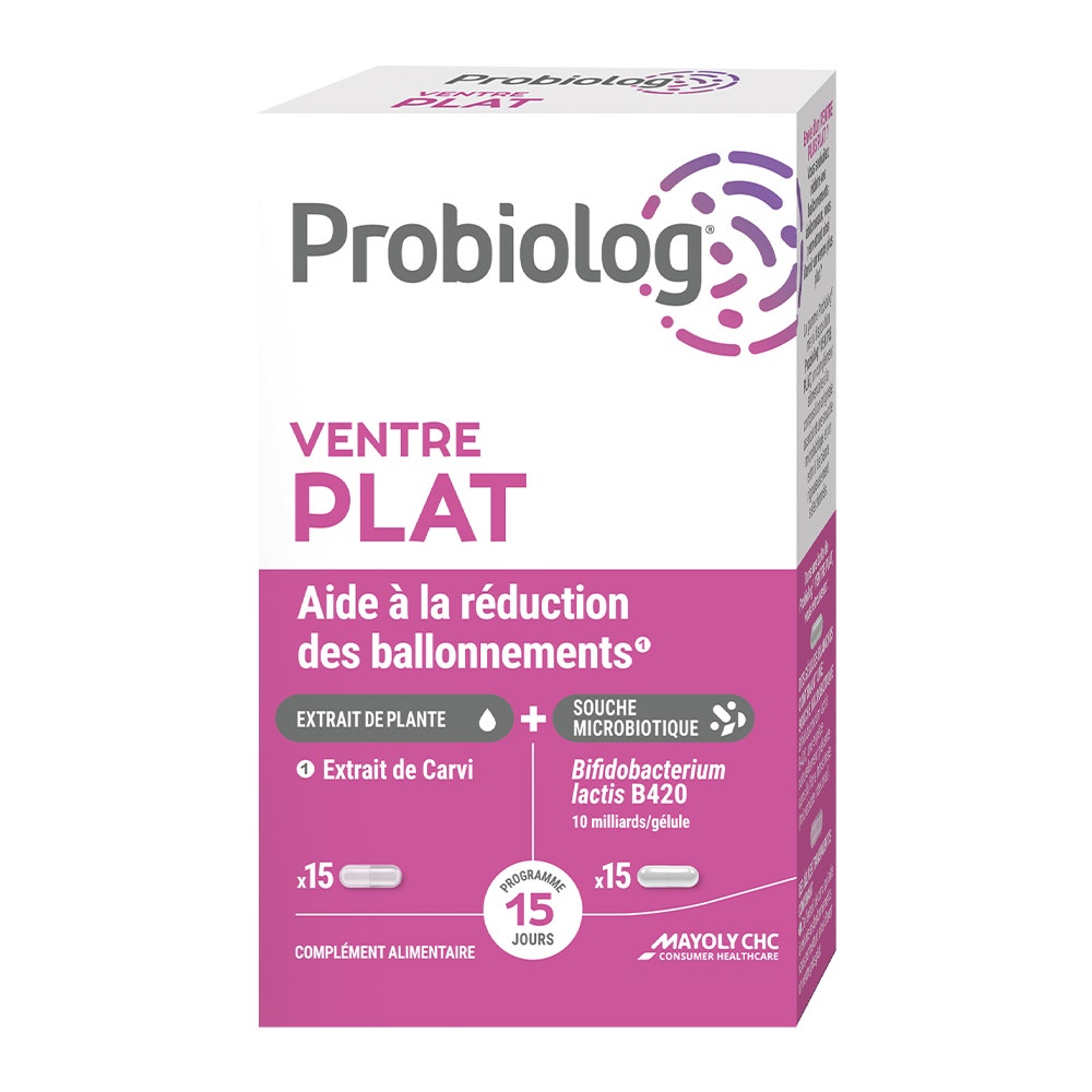 Mayoly Spindler Probiolog Probiolog Flat Belly 15 + 15 capsules - Easypara