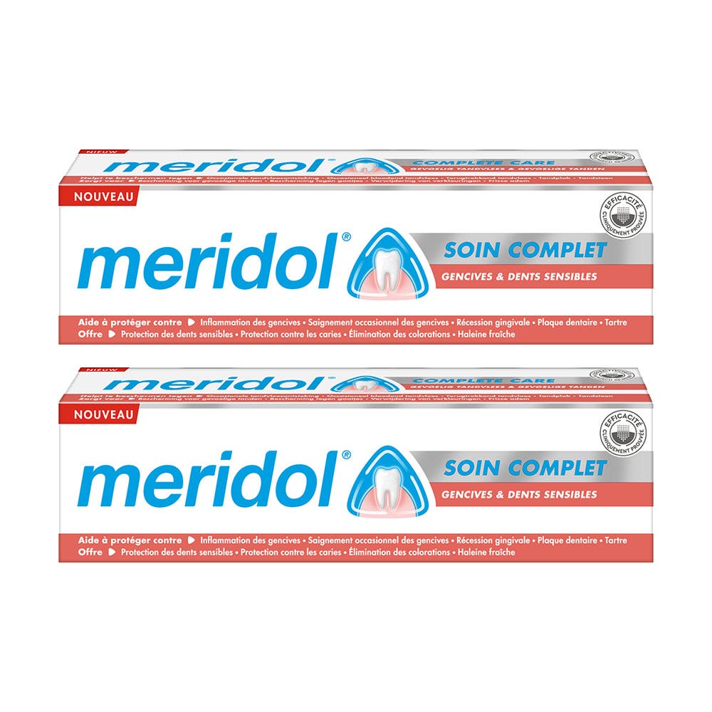 Meridol Toothpaste Complete Care Sensitivity 2x75ml - Easypara
