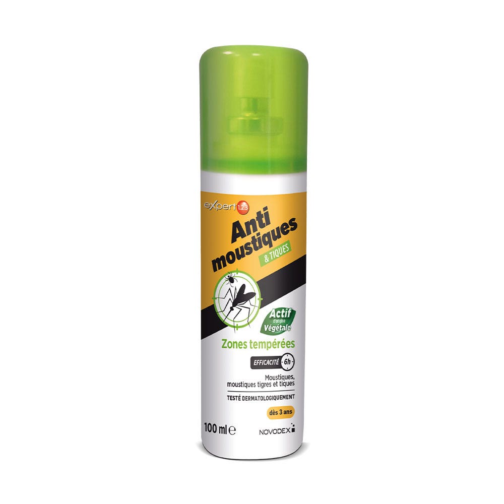 Novodex Expert 123 Mosquito and Tick Repellents - Temperate Zones 100ml ...