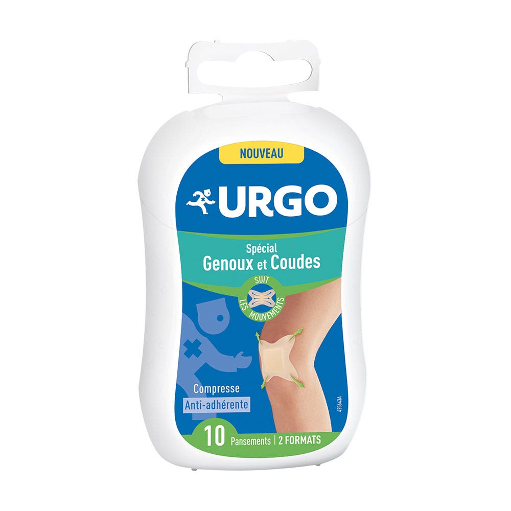 Urgo Special Knee and Elbow Plasters 2 sizes x10 - Easypara