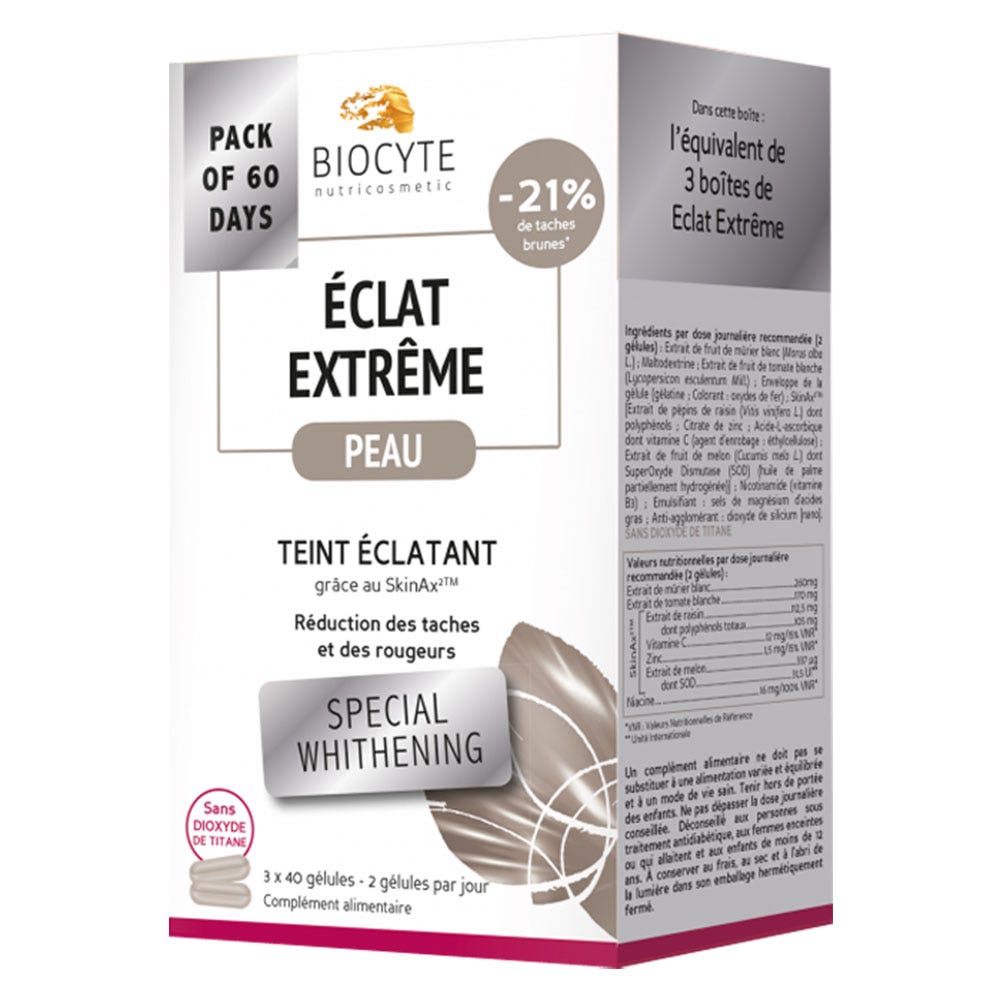 Biocyte Extreme Skin Radiance Pack 3x40 capsules - Easypara