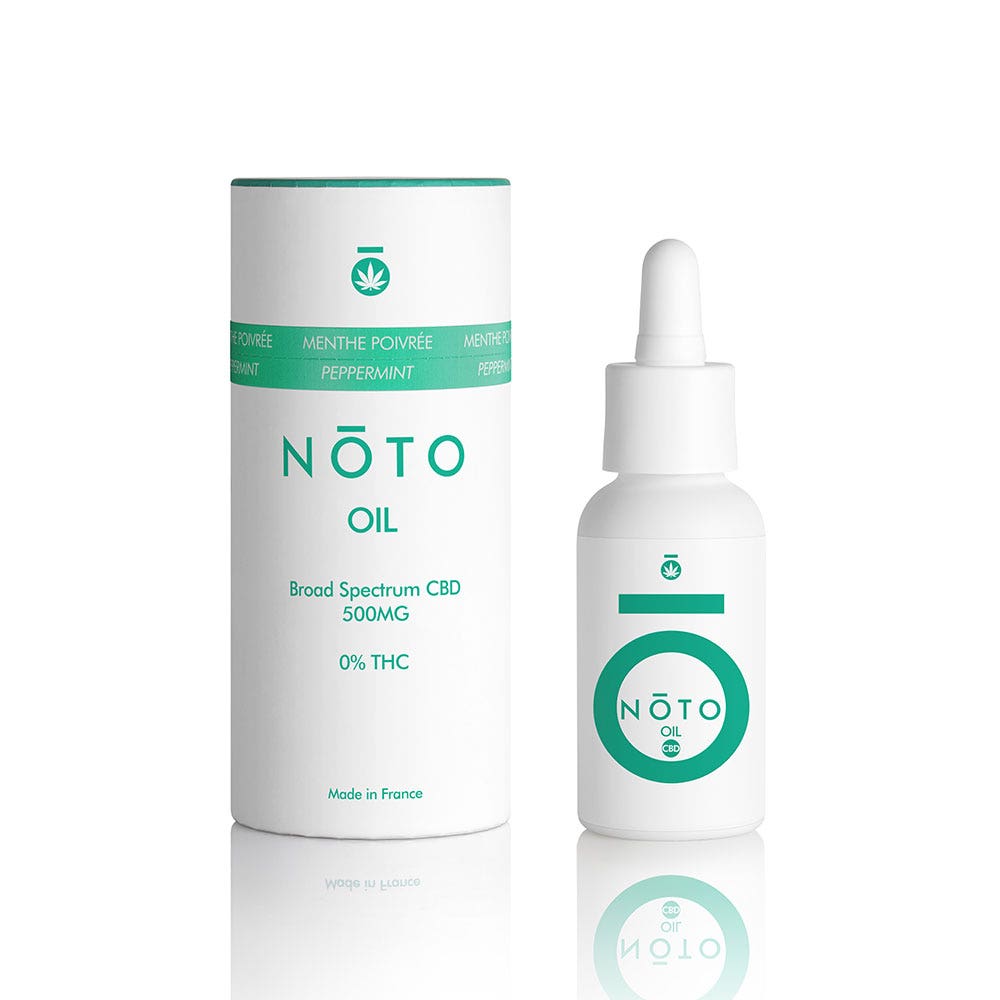 Noto Broad Spectrum CBD Oil 500mg Peppermint 10ml - Easypara