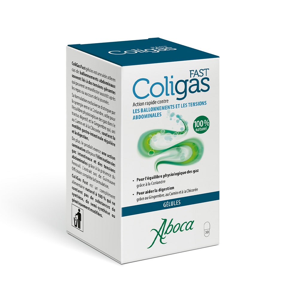 Aboca Gastro-intestinal Coligas Fast 30 capsules - Easypara