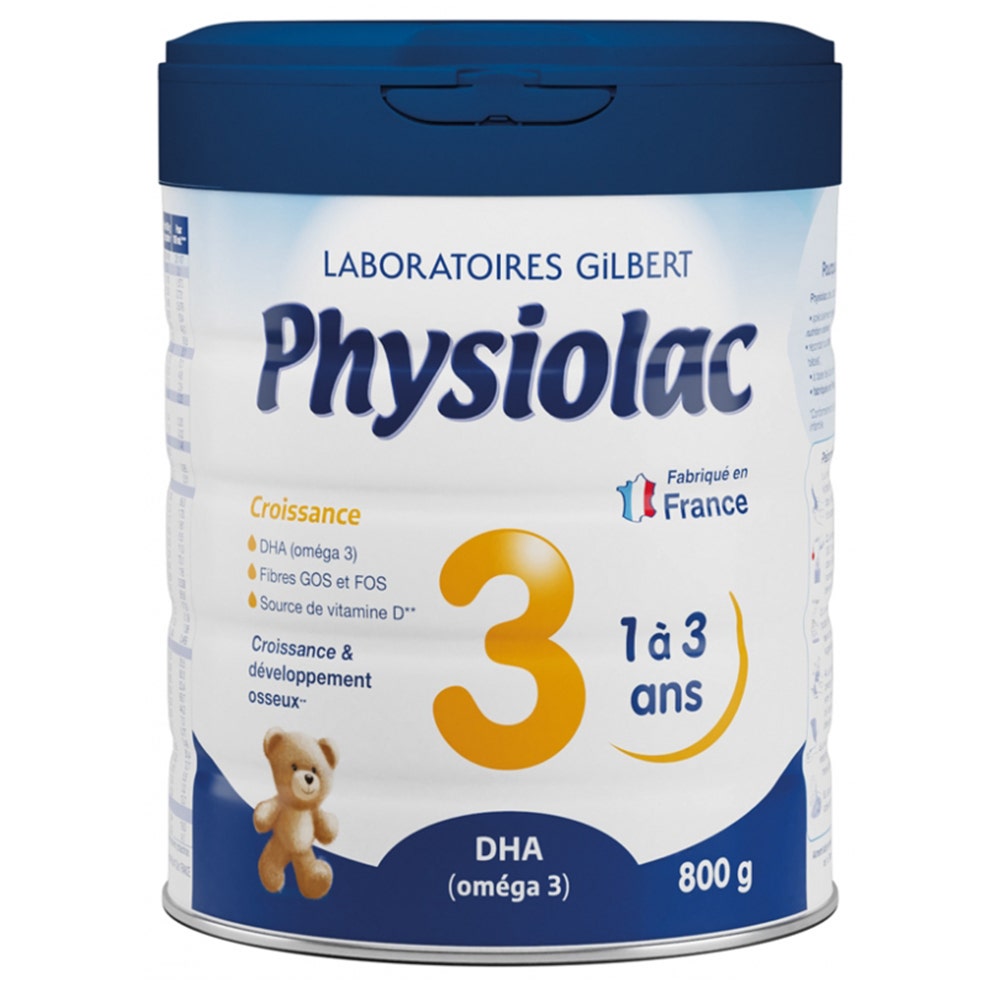 Physiolac 3 Milk Powder From 1 to 3 years 800g - Easypara
