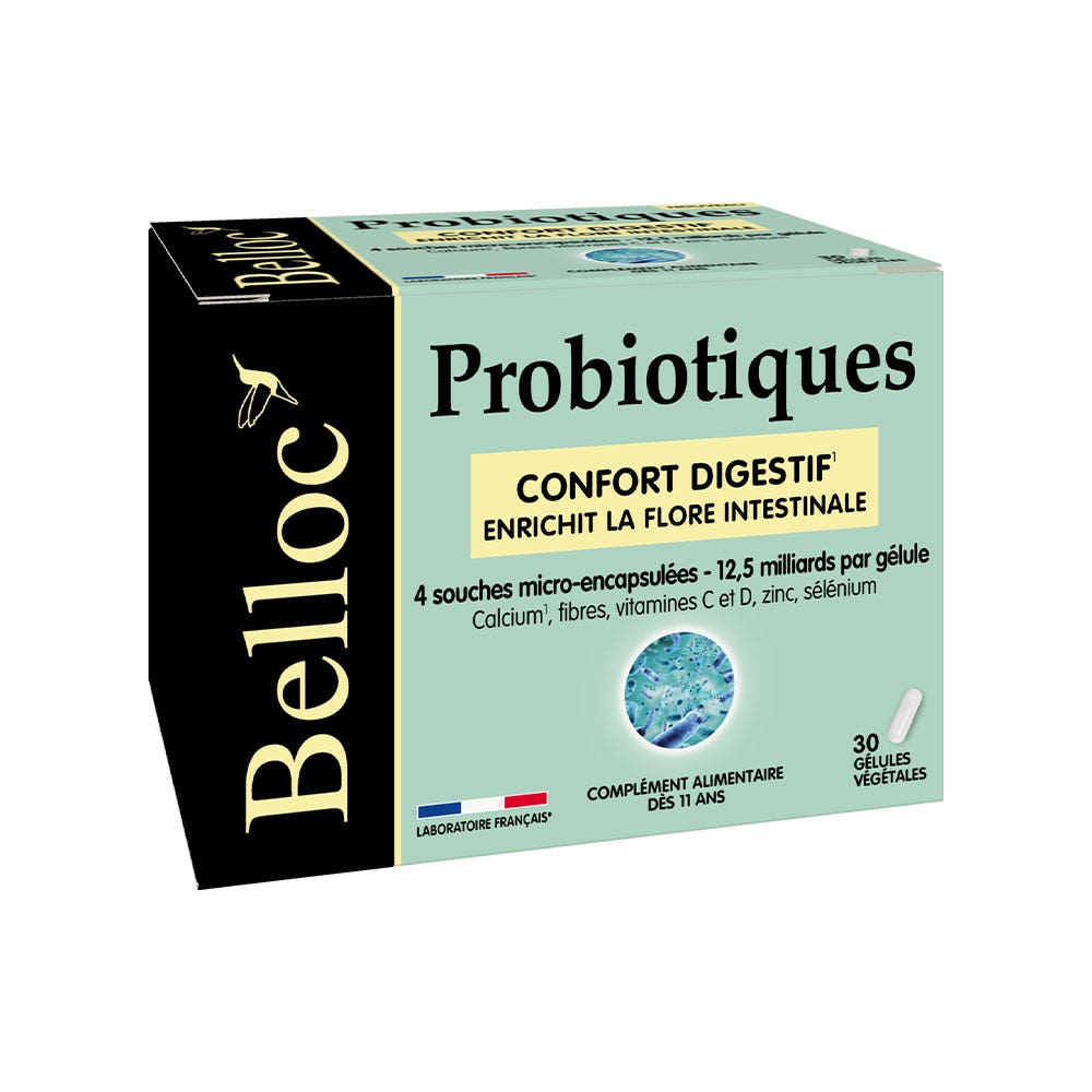 Belloc Probiotics Digestive Comfort Confort digestif x30 vegetarian ...