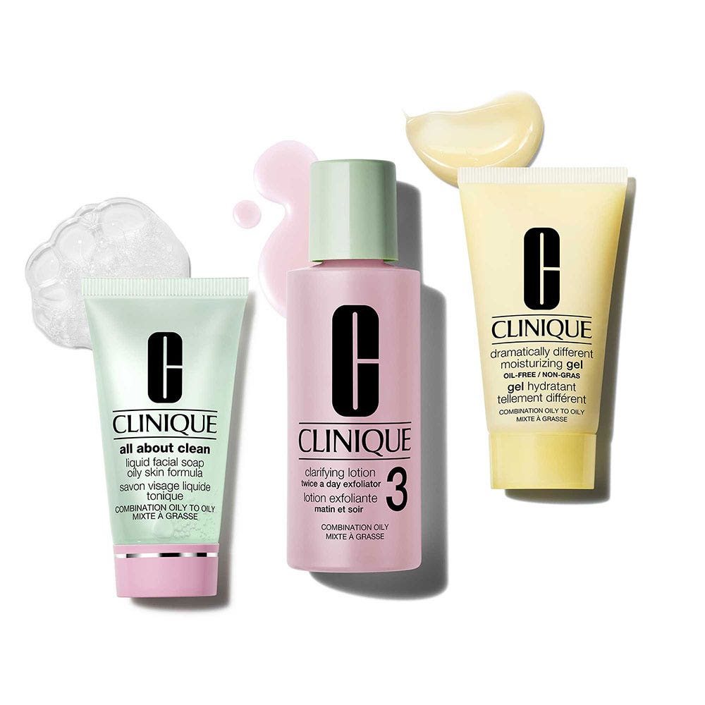 Clinique Basic 3 Temps Discovery Kit combination to oily skin - Easypara