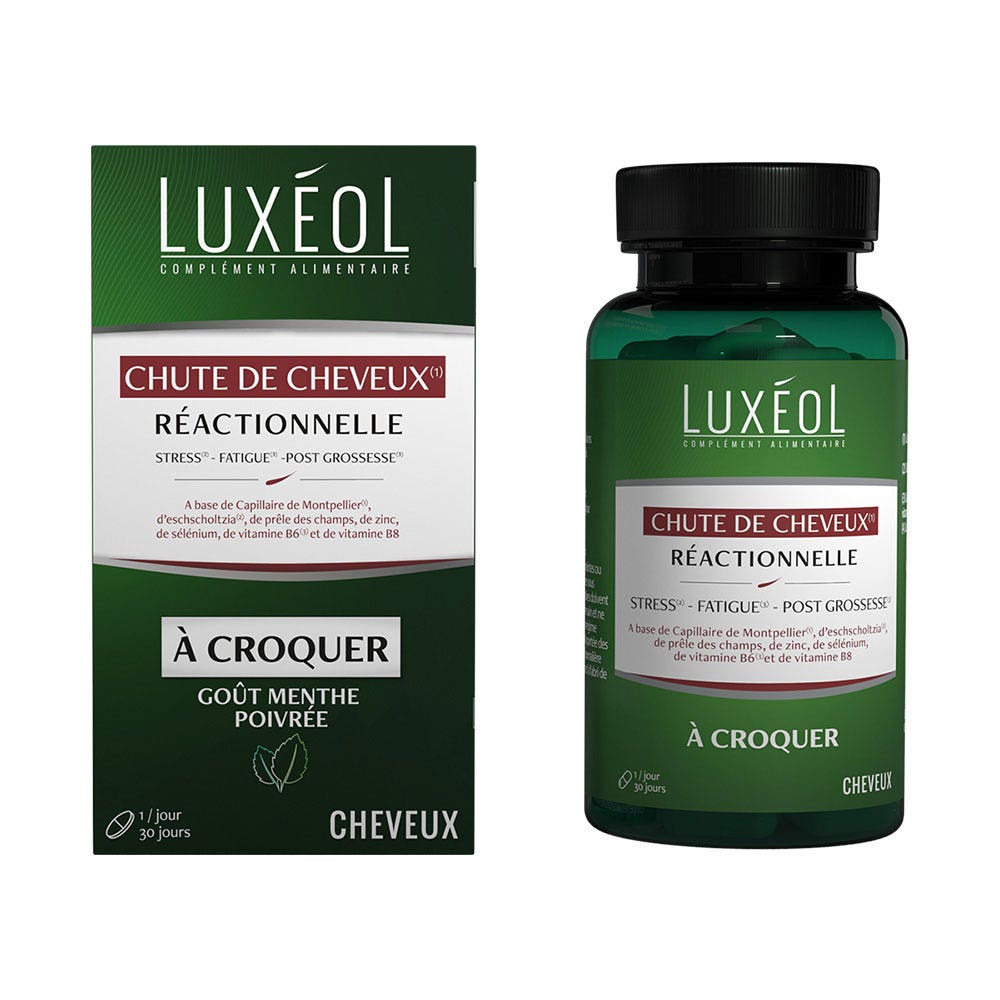 Luxeol Reactional Hair Loss 30 chewable tablets - Easypara