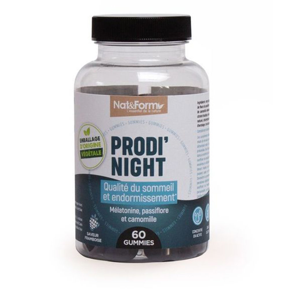 Nat&Form Activ Prodnight Raspberry flavour 60 Gummies - Easypara