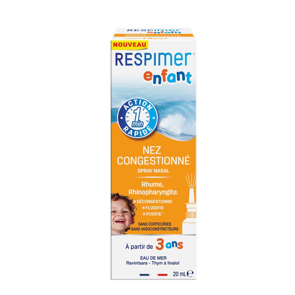 Respimer Rapid Action Children's Nose Spray Congested nose 20ml - Easypara