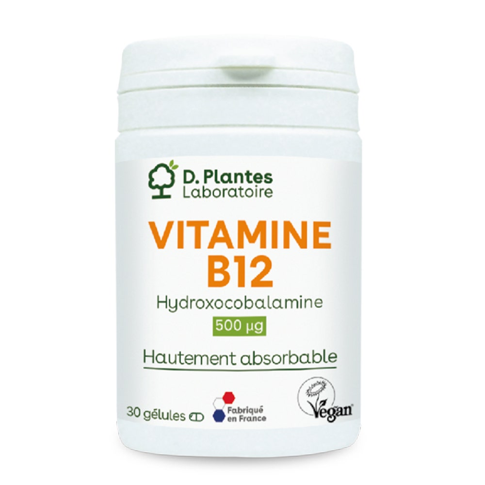 D. Plantes Vitamin B12 500µg 30 capsules - Easypara