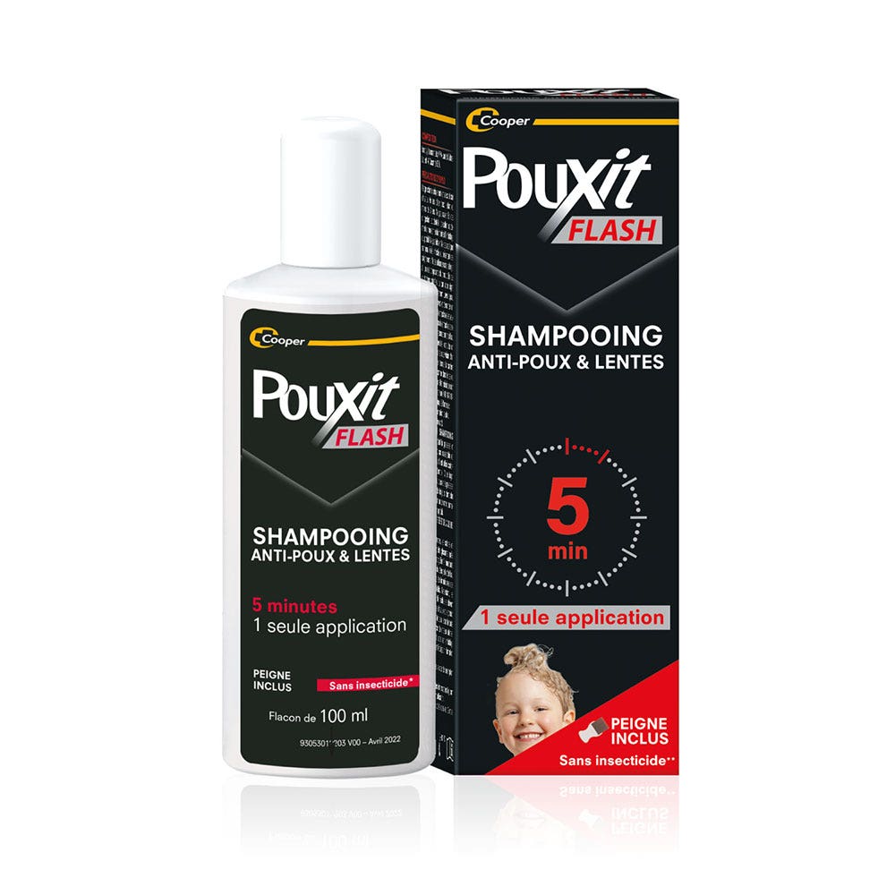 Pouxit Flash Anti-Lice & Nits Shampoo 100ml - Easypara