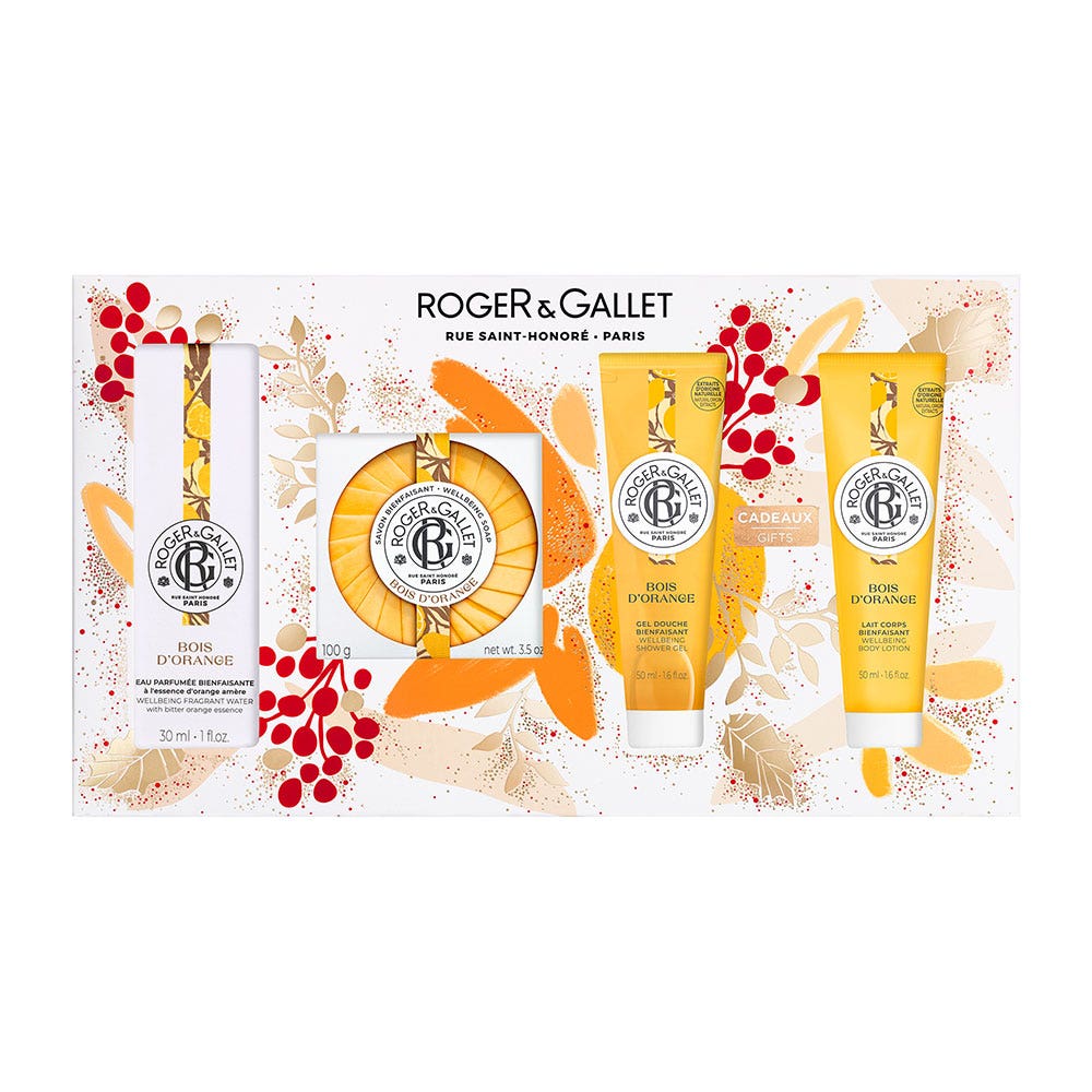 Roger & Gallet Box Bois D'orange Eau Parfumee + Body Milk + Shower Gel ...