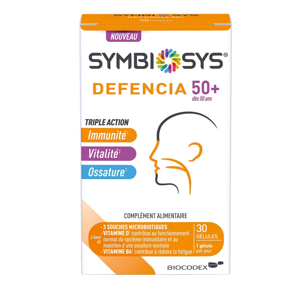 Symbiosys Microbiota Defencia 50+ Adult 2x30 capsules - Easypara
