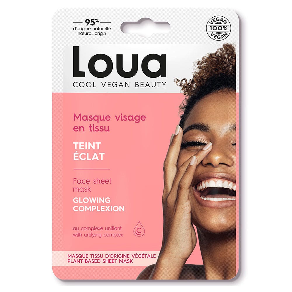 Loua Teint Eclat Face cloth Masks dull skin 1 unit - Easypara
