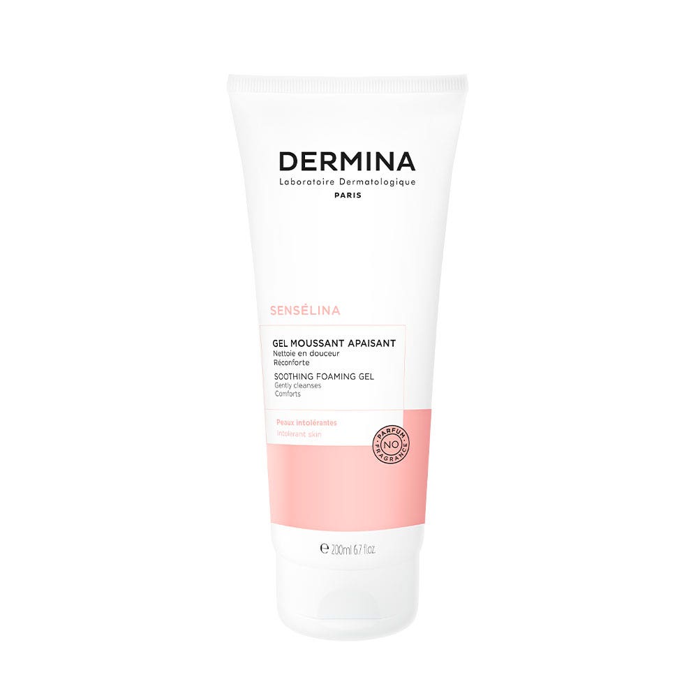 Dermina Senselina Soothing Foaming Gel Sensitive Skin 200ml - Easypara