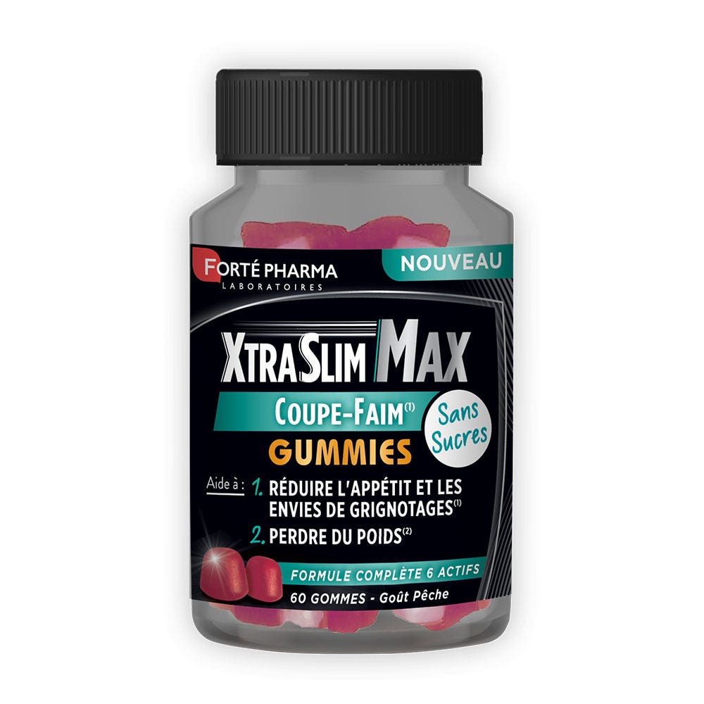 Forté Pharma XtraSlim Max Appetite Suppressant Gummies 60 chewing gums ...