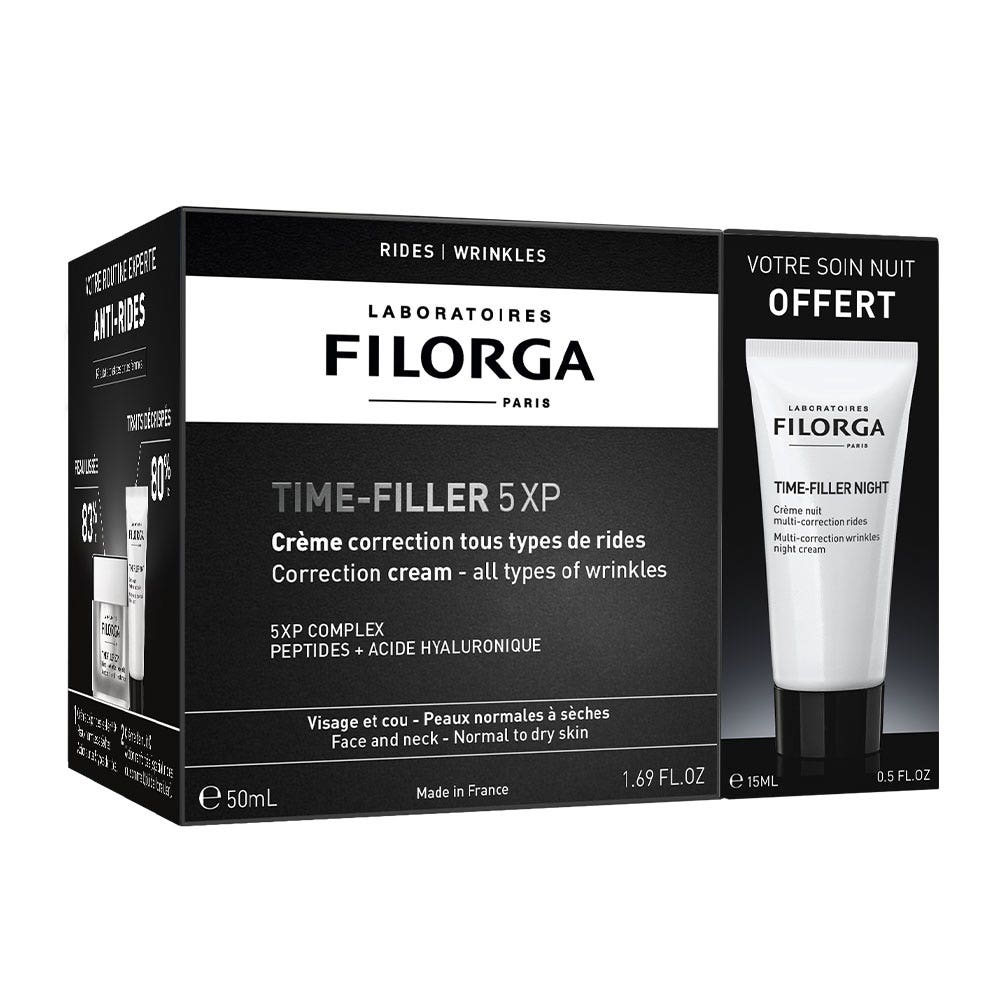 Filorga Time-Filler Giftboxes Cream 50ml + Night Cream 15ml 5XP - Easypara