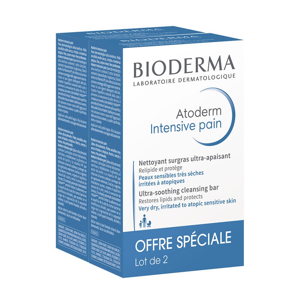 Bioderma Atoderm Intensive Superfatted Cleansing Bar Peaux sèches ...