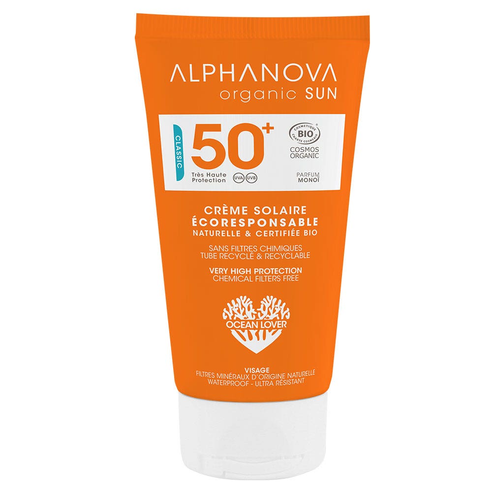 Alphanova Organic Sun Sun Spf50+ Very High Protection Parfum Monoi 50ml ...