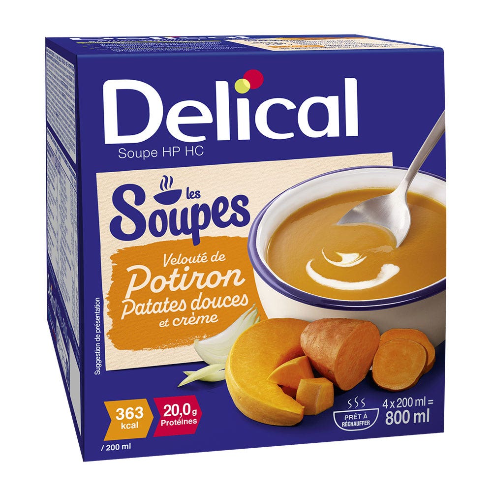 Delical High-calorie, high-protein soup 0.900 4x200ml - Easypara