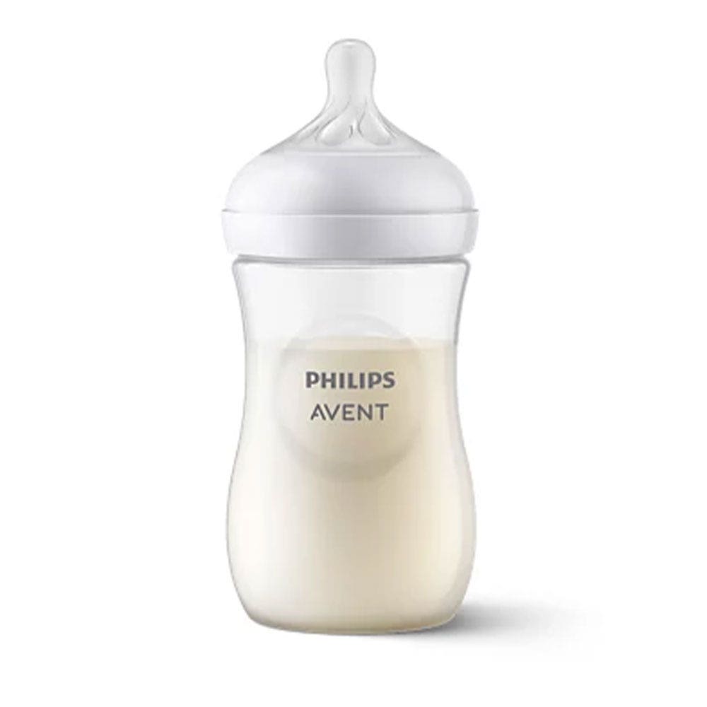 Avent Natural Response Plastic Feeding Bottle 1 Month and over 260ml ...