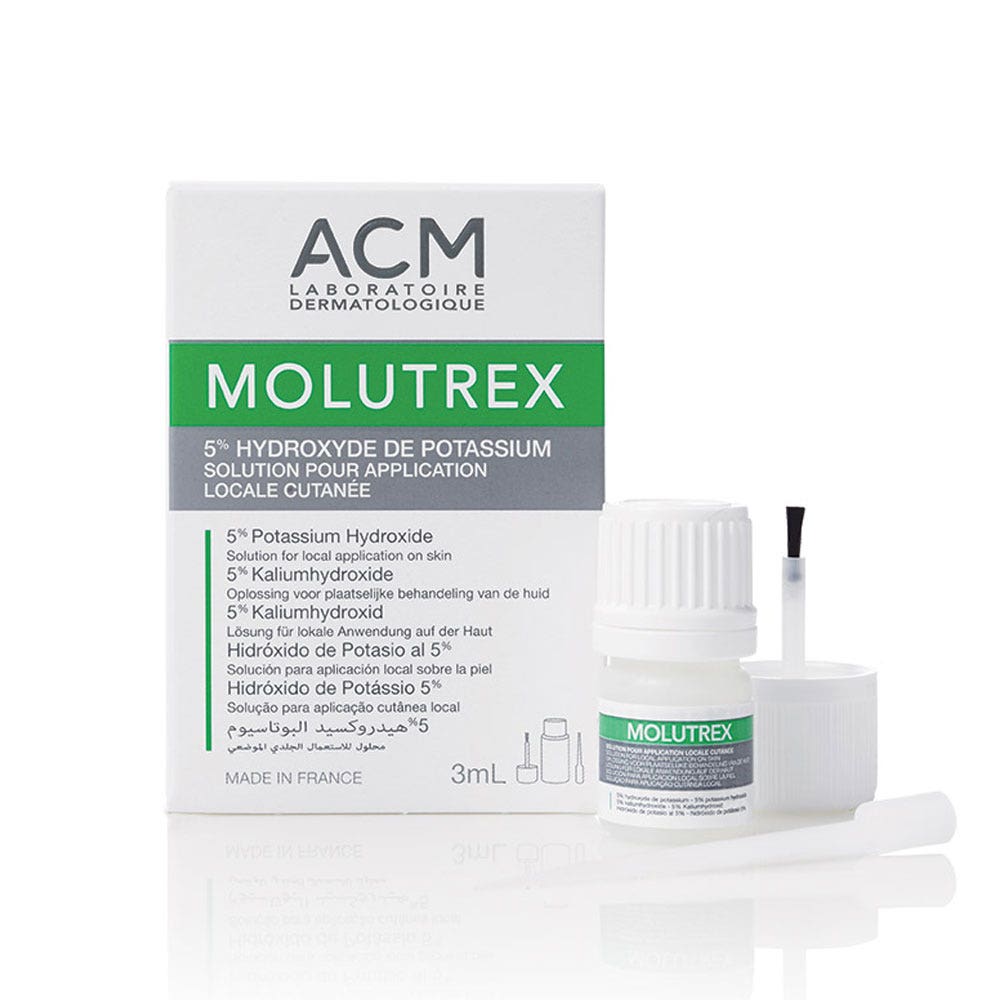 Acm Molutrex Solution for topical use 5% potassium hydroxide 3ml - Easypara