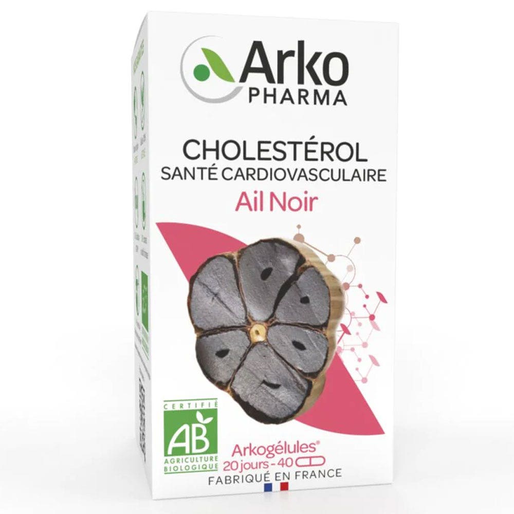 Arkopharma Arkocapsules Cholesterol Black Garlic Bioes 40 capsules ...
