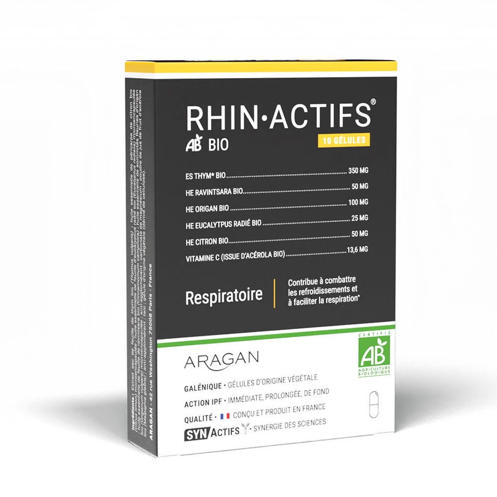 Aragan Synactifs RhinActifs Bioes Breathing 10 capsules - Easypara