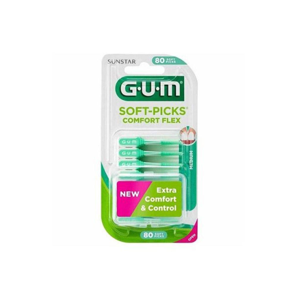 Gum Soft-Picks Medium interdental stick Comfort Flex Mint x80 - Easypara
