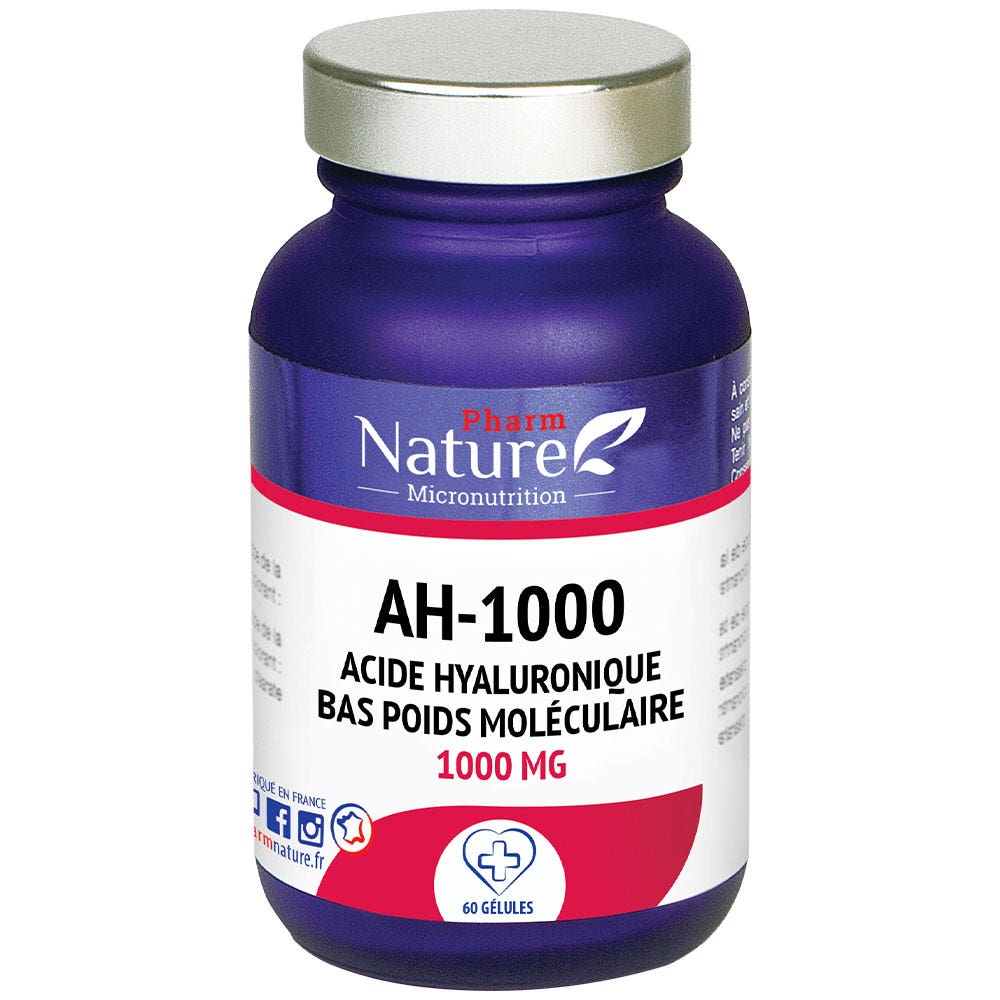 Pharm Nature Micronutrition Ah-1000 Hyaluronic Acid 1000mg 60 capsules ...
