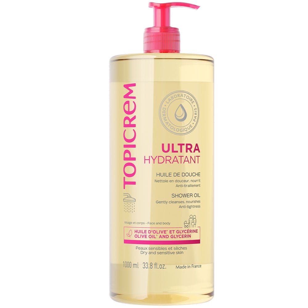 Topicrem Ultra-Hydrating Shower Oil 1000ml - Easypara