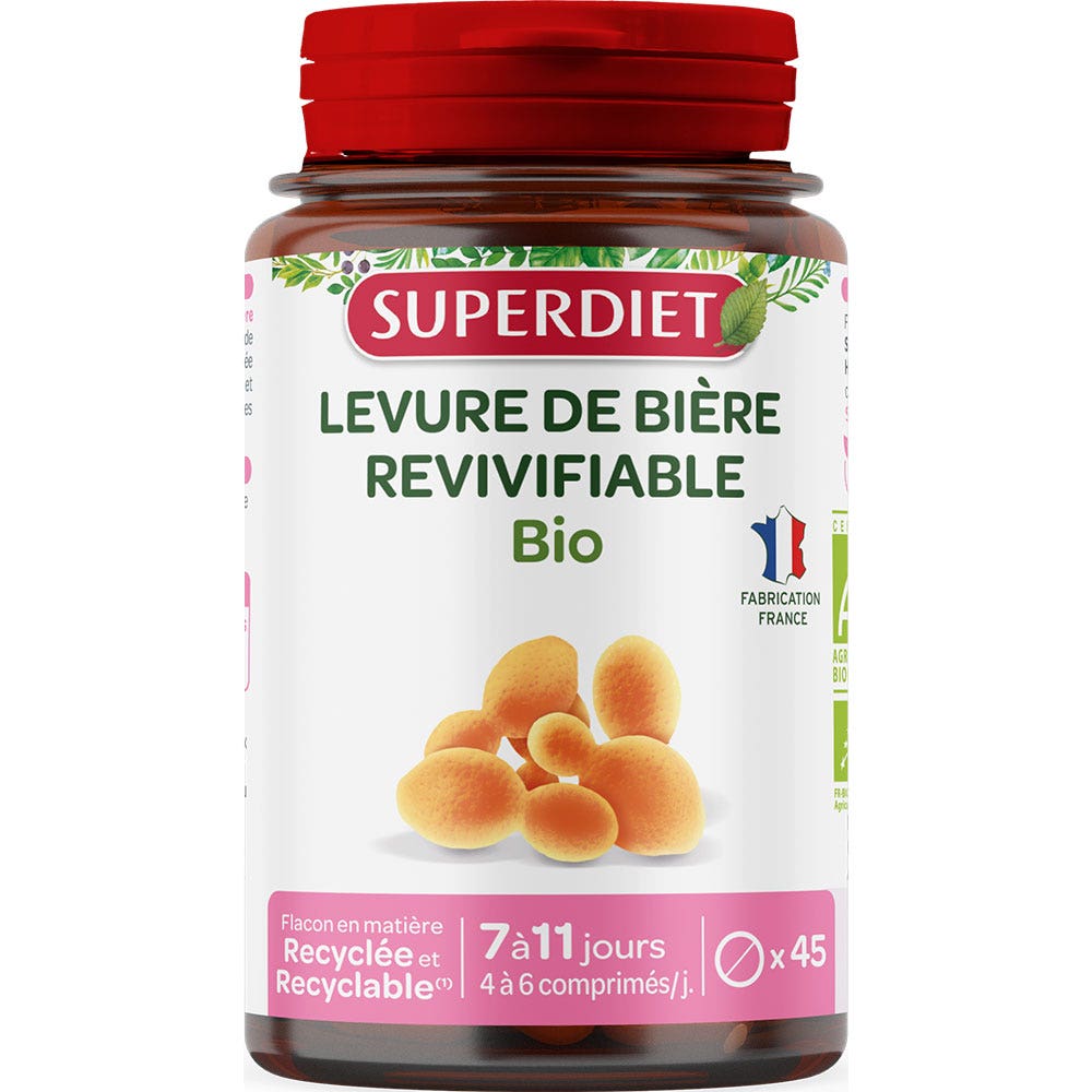 Superdiet Bioes Revivable Brewer's Yeast 45 tablets - Easypara