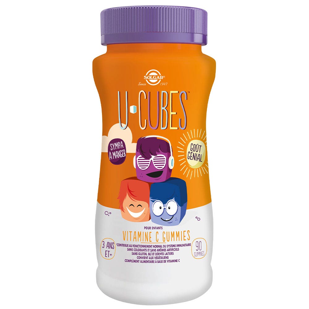Solgar U Cubes Vitamin C Taste "Génial" From 3 Years 90 Gummies - Easypara