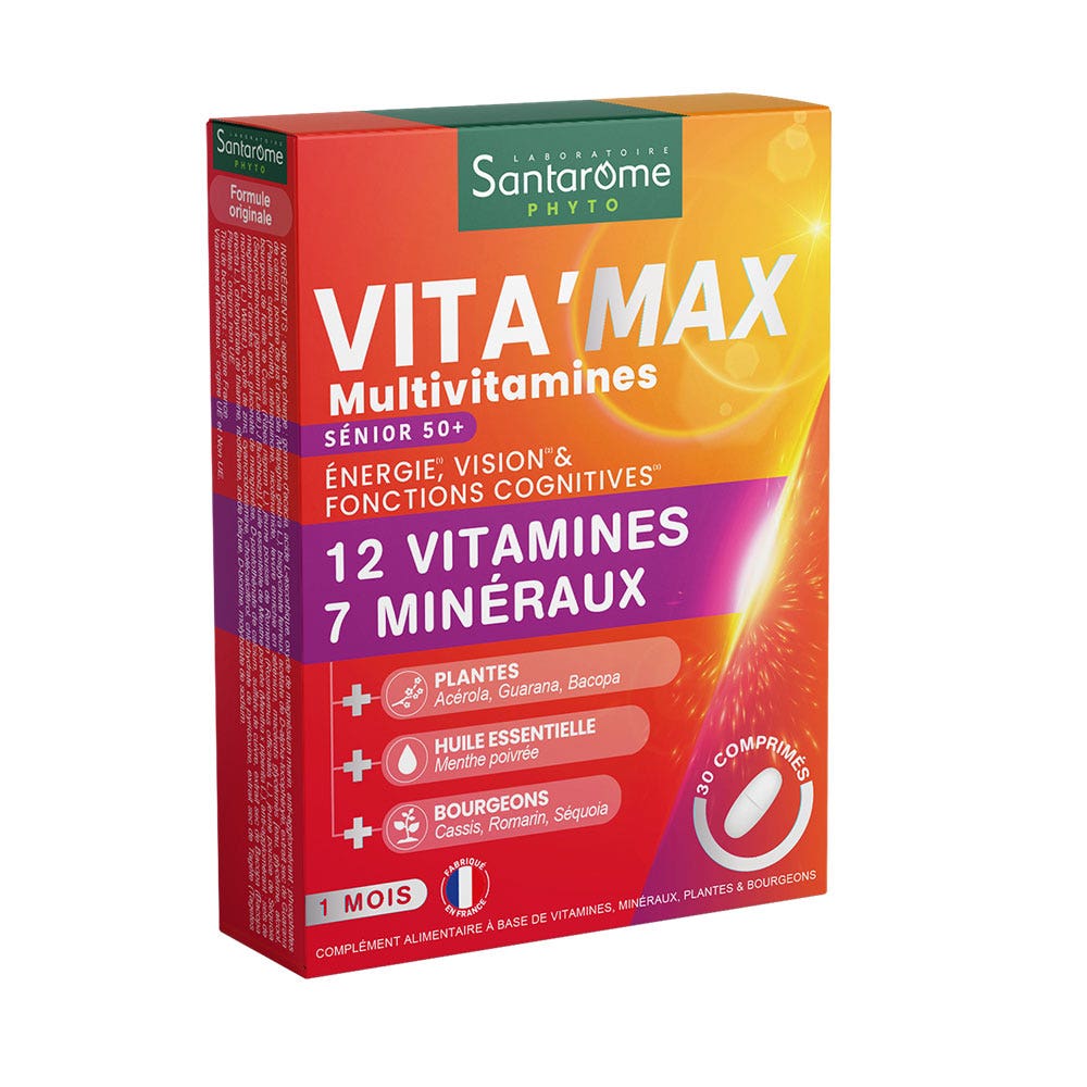 Santarome Vita'max Multivitamins Senior 50+ 30 tablets - Easypara