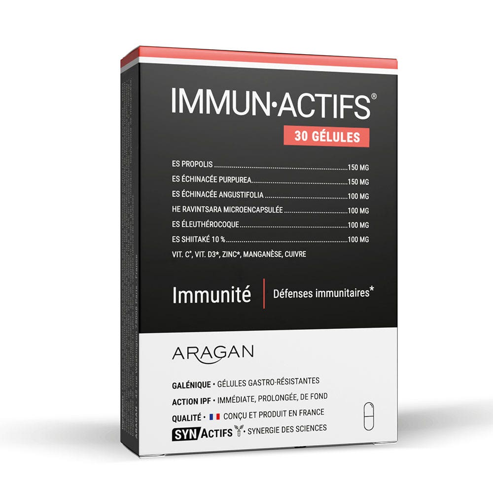 Aragan Synactifs ImmunActives Immunity 30 capsules - Easypara