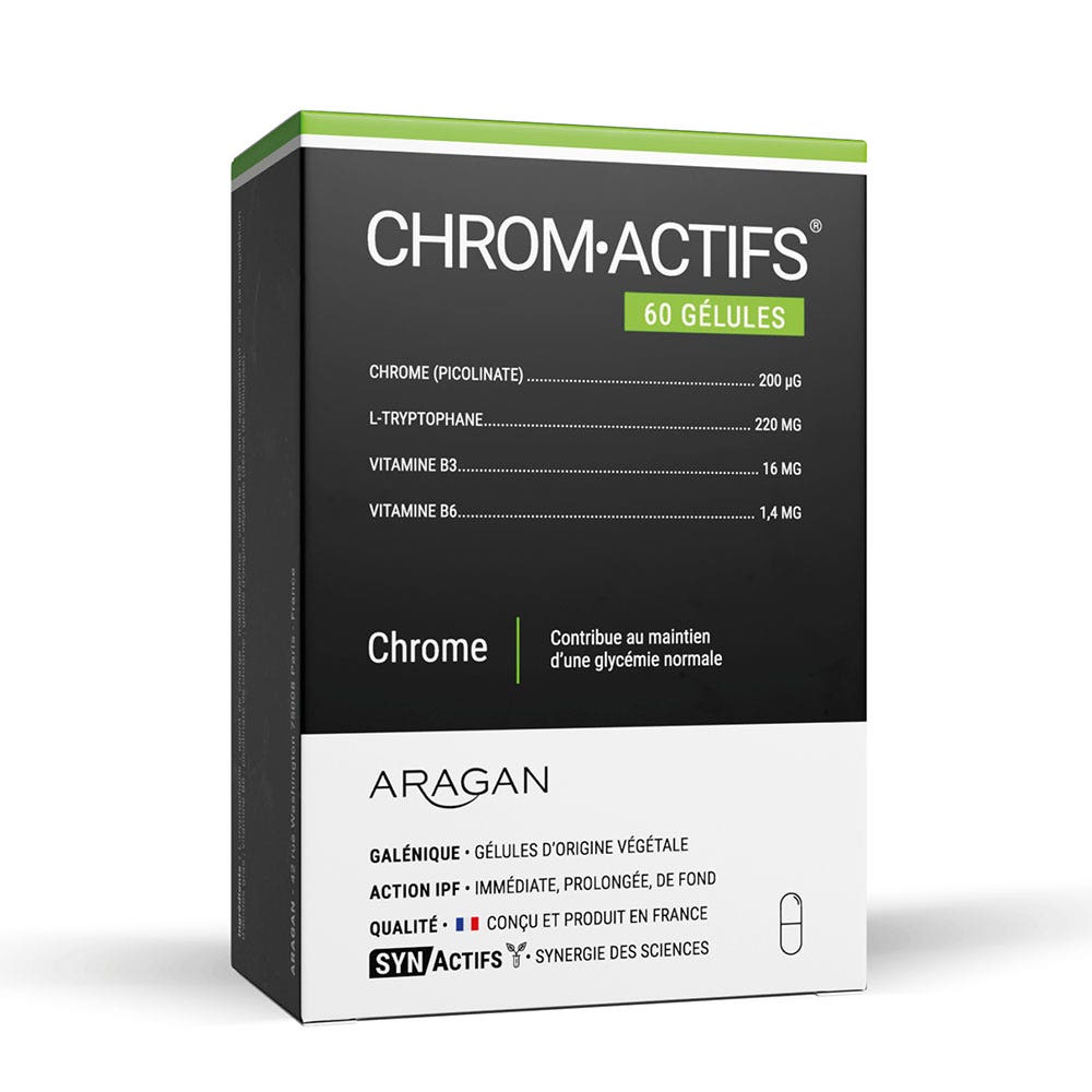 Aragan Synactifs ChromActifs 60 capsules - Easypara