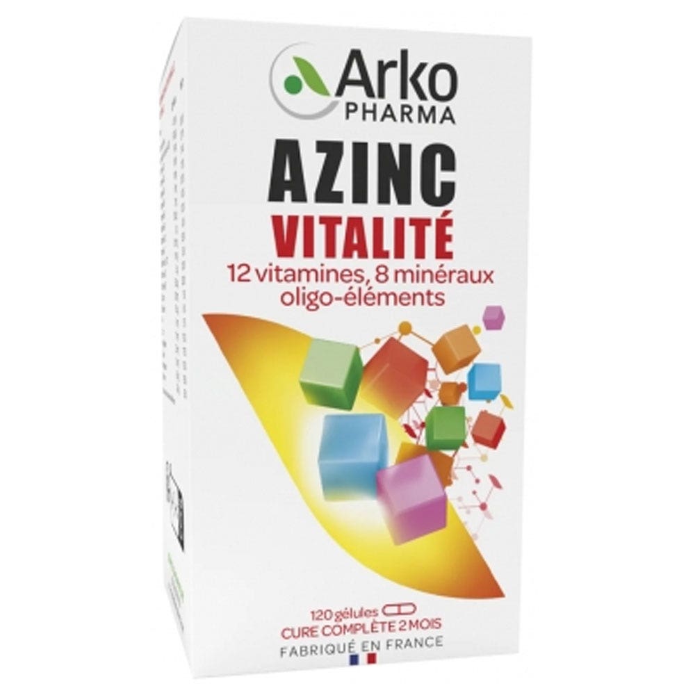 Arkopharma Azinc Health And Vitality X 120 Capsules Azinc Adult 120 ...
