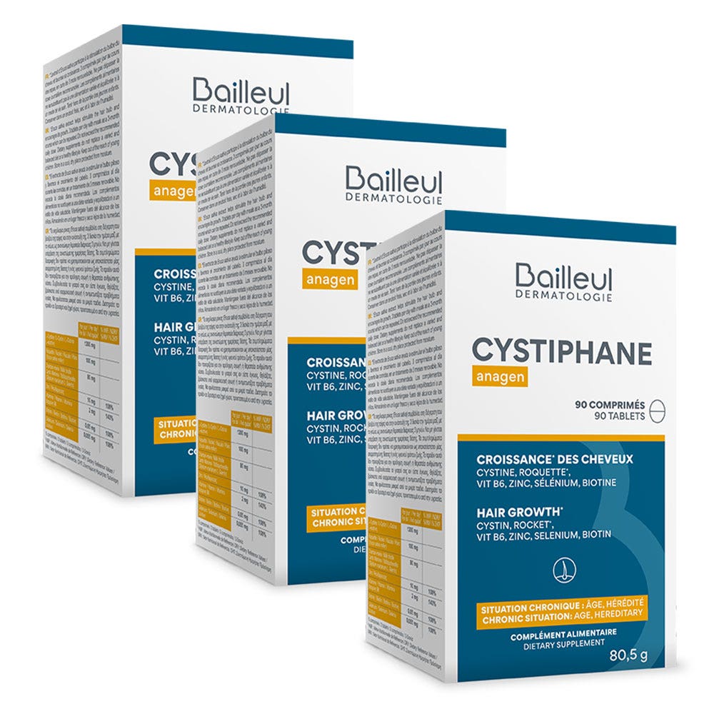 Bailleul Cystiphane Hair Growth Anagen 3x90 tablets - Easypara