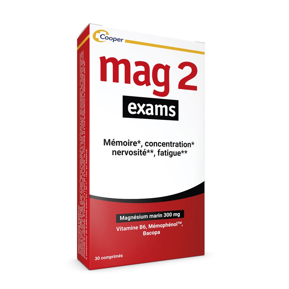 Mag 2 Mag 2 Exams magnesium 30 tablets 30 Comprimés - Easypara